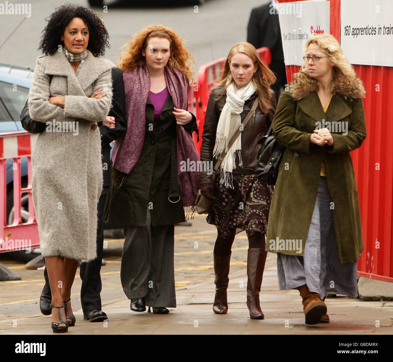 Katy cavanagh arrive memorial service sara roache hi-res stock ...