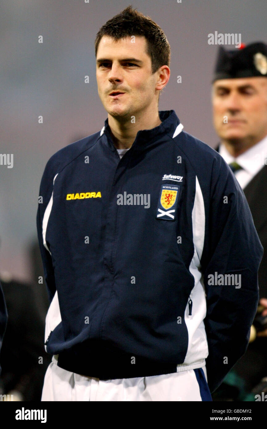 Soccer international friendly scotland v romania hi-res stock ...