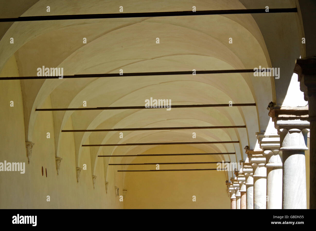 Ravenna, Italy, Ancient Franciscan Cloisters Stock Photo - Alamy