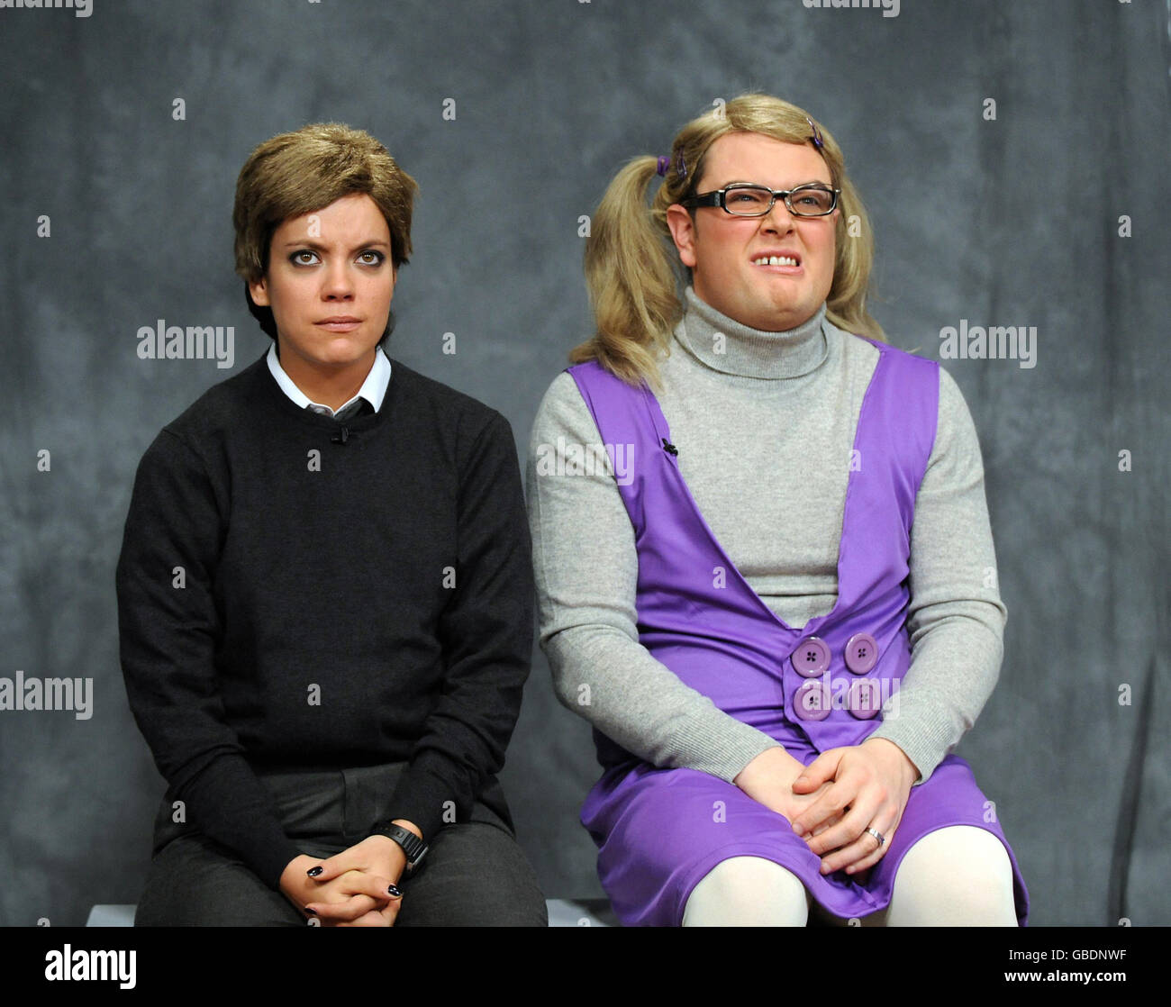 Lily allen with alan carr hi-res stock photography and images - Alamy