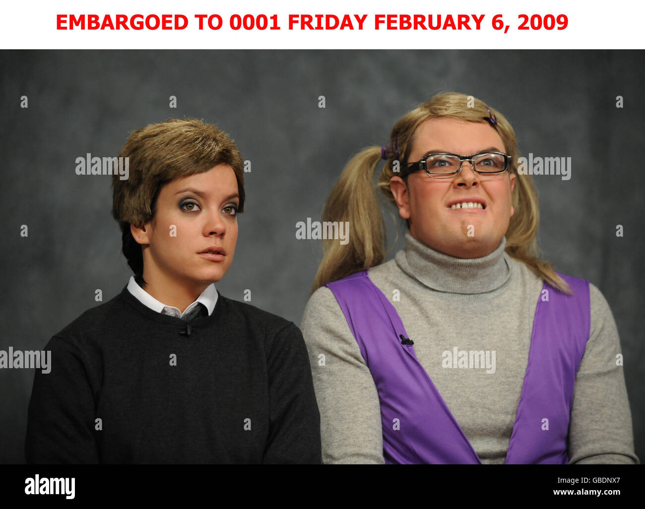 Lily allen with alan carr hi-res stock photography and images - Alamy
