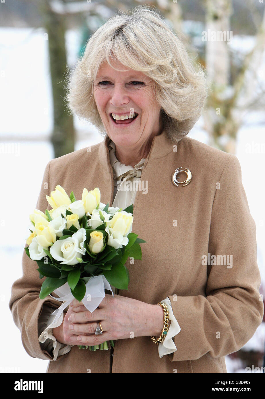 The Duchess of Cornwall visits Bath Stock Photo - Alamy