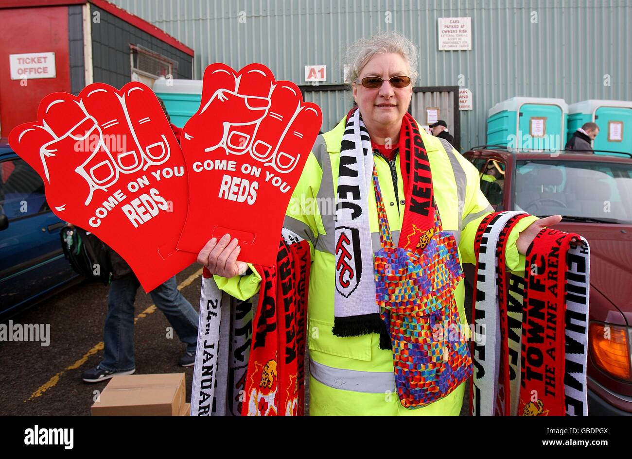 Soccer - FA Cup - Fourth Round - Kettering Town v Fulham - Rockingham ...