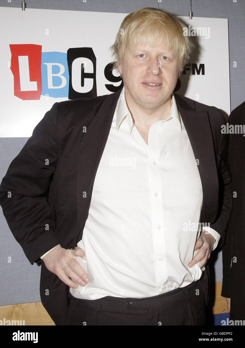 Mayor of London Boris Johnson pays a visit to LBC Radio in Leicester ...