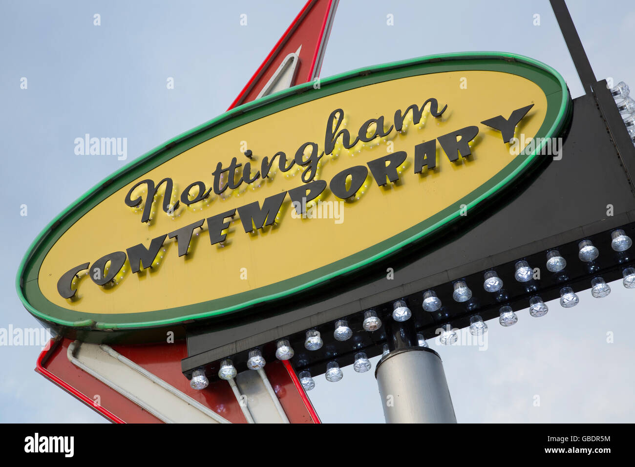 Contemporary Modern Art Museum Sign; Nottingham; England; UK Stock ...