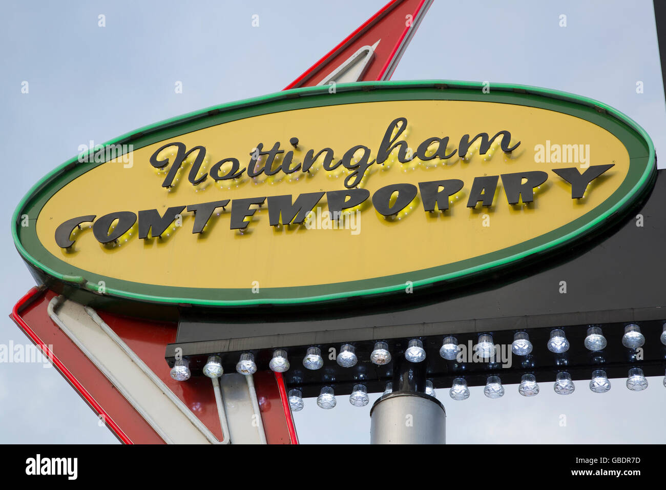 Contemporary Modern Art Museum Sign; Nottingham; England; UK Stock ...