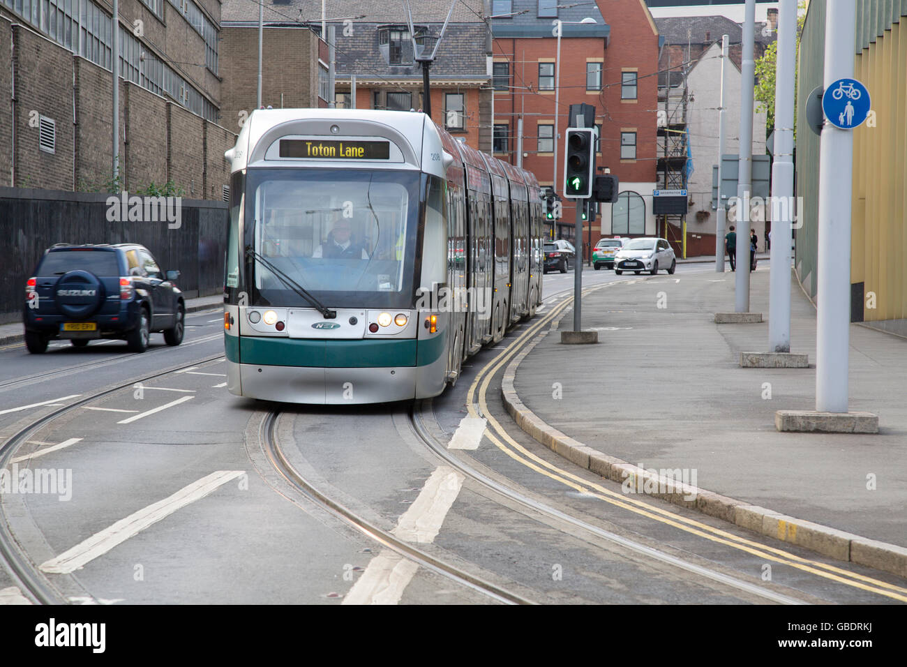 Nottingham tram system hi-res stock photography and images - Alamy