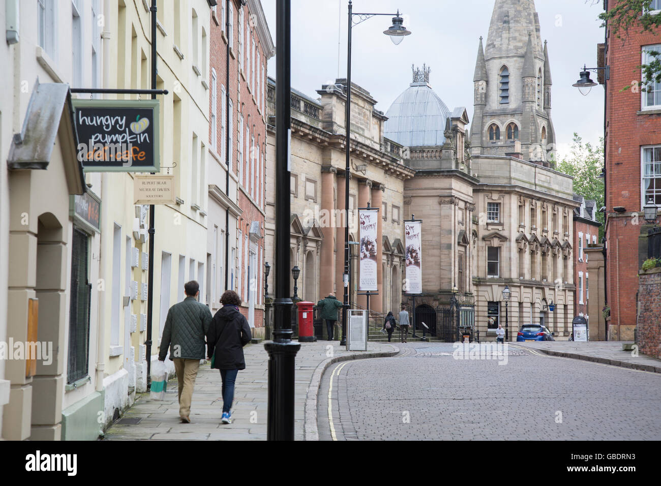 High Pavement Street with the Galleries of Justice Museum; Nottingham ...