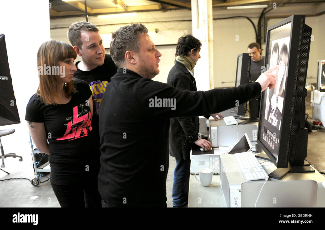 Celebrity photographer Rankin (right) previews his latest project ...
