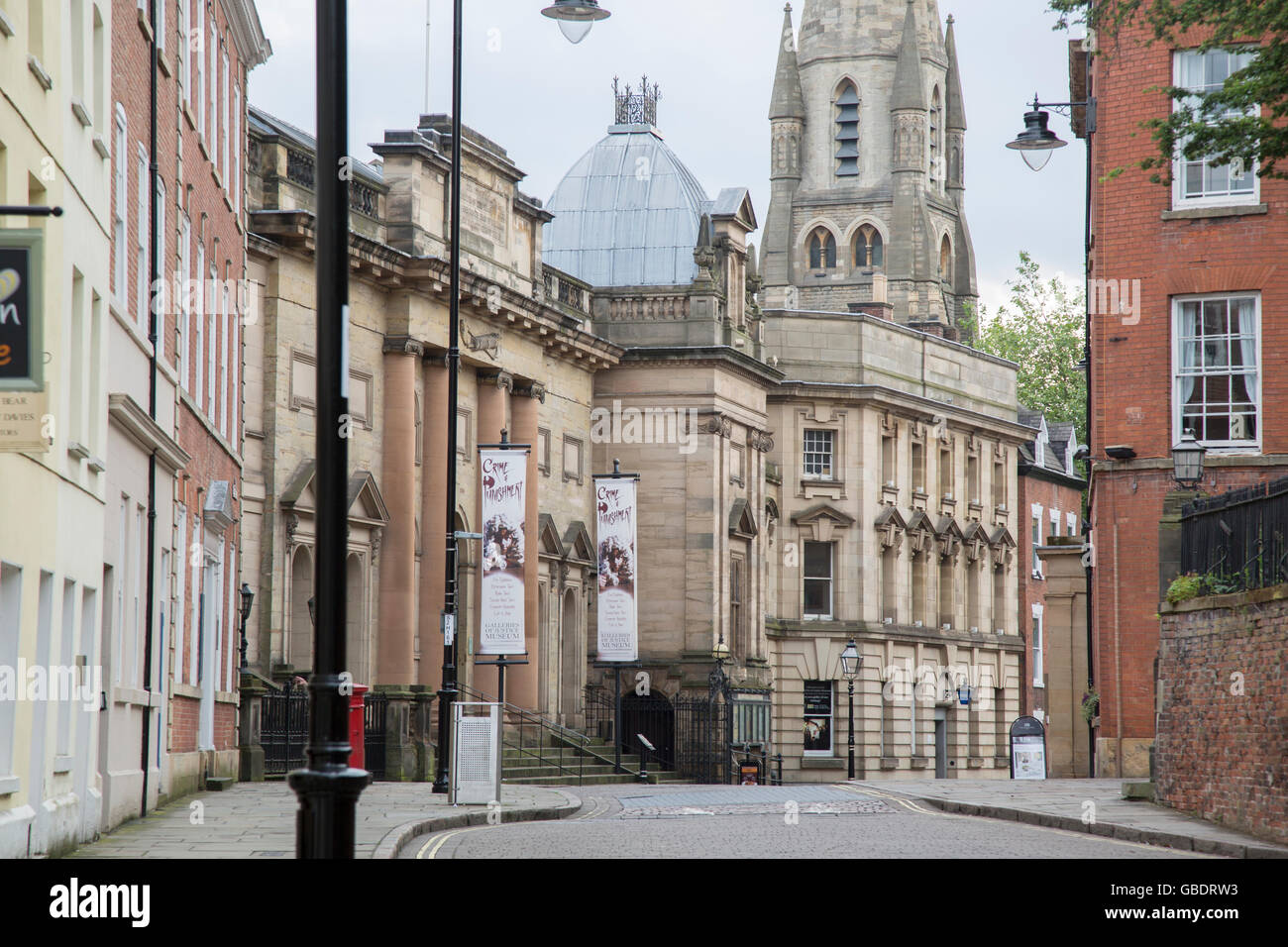 High Pavement Street with the Galleries of Justice Museum; Nottingham ...