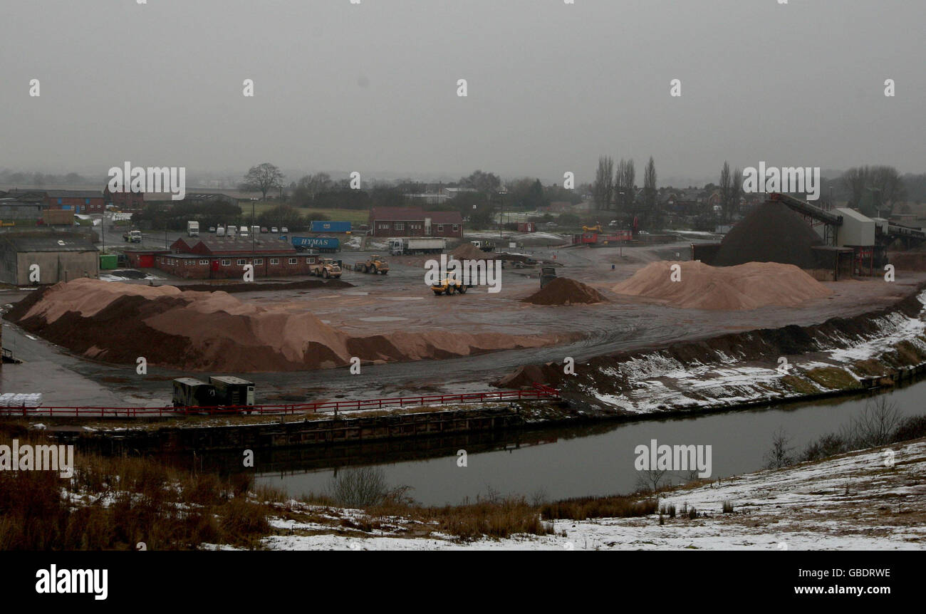 General view of Winsford Salt Mine, Winsford, Cheshire Stock Photo - Alamy