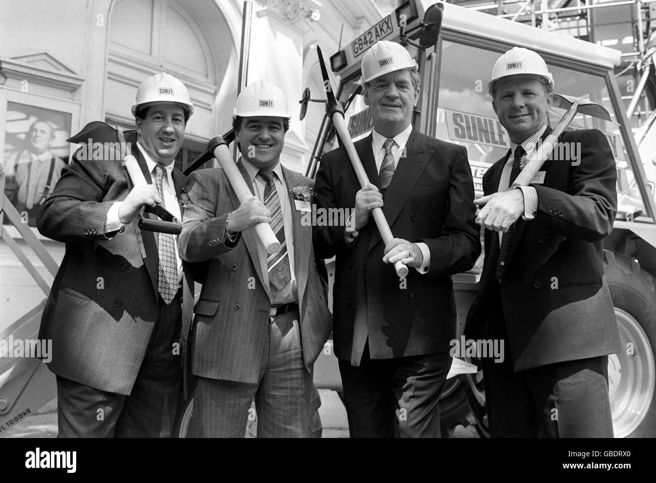 From left, Lawrence Davis (chairman), Terry Venables, Laurie McMenemy ...