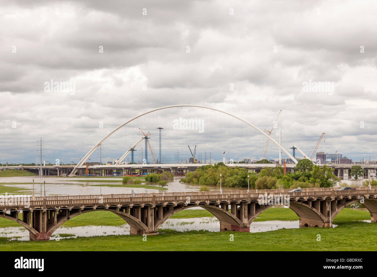 Bridges over the Trinity River in Dallas, Texas Stock Photo - Alamy
