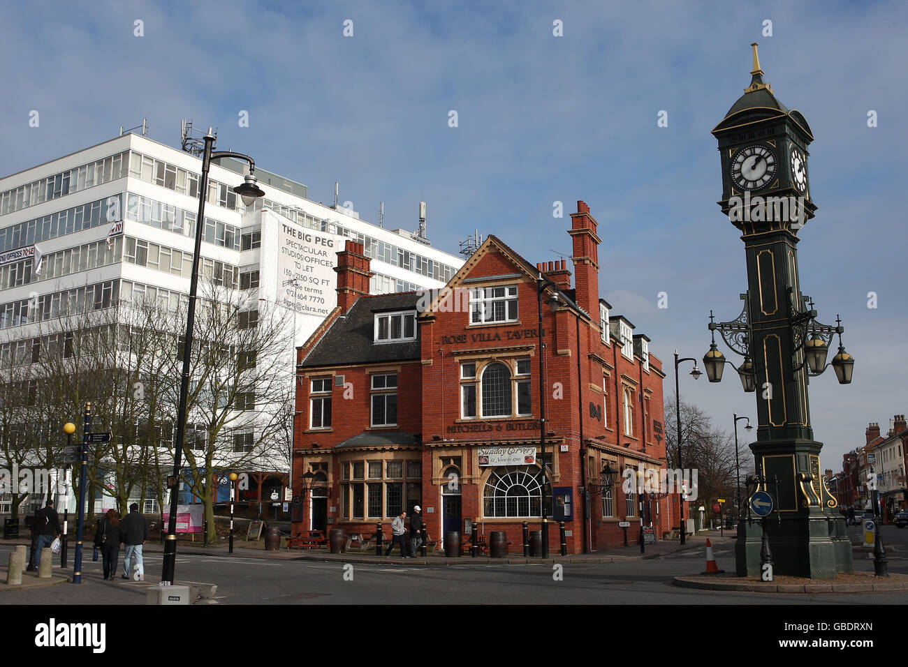 A general view of the Chamberlain Clock and Big Peg building in the ...