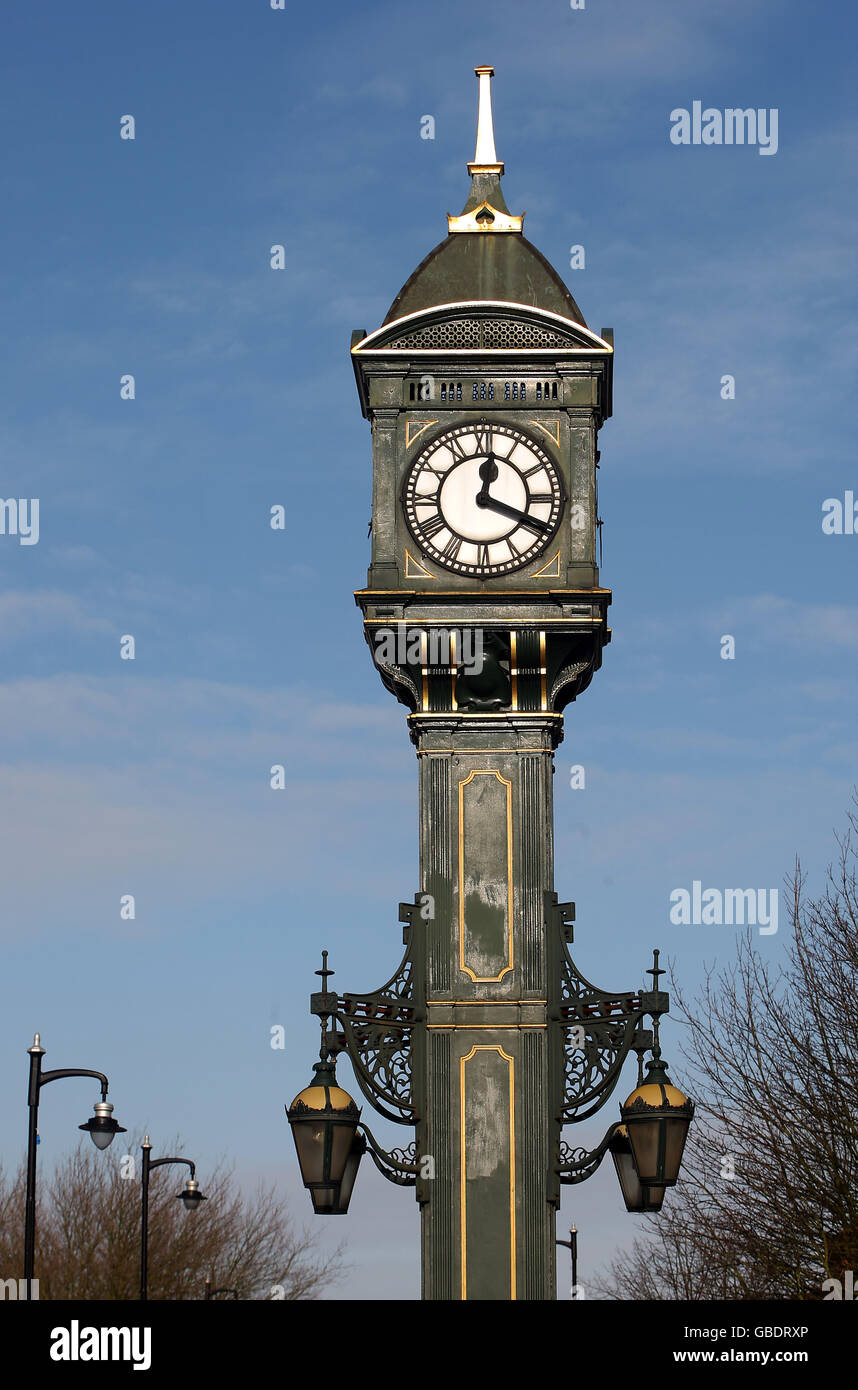 A general view of the Chamberlain Clock in the Jewellery Quarter ...