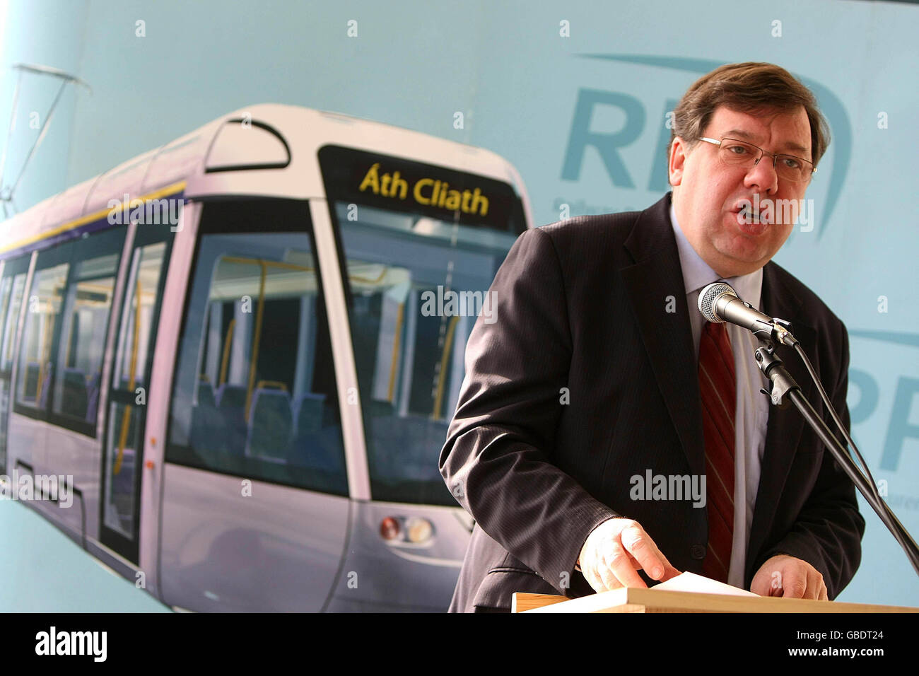 New extension of the Red Luas Line Stock Photo - Alamy