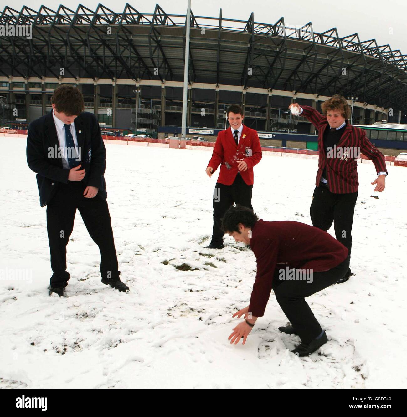 (left-right) Jamie Anderson from George Heriots School, Stewart Shaw ...