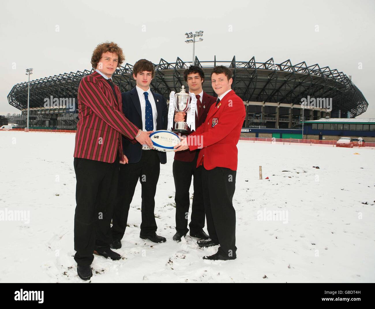 (left-right) Ross Turner from Fettes College, Jamie Anderson from ...