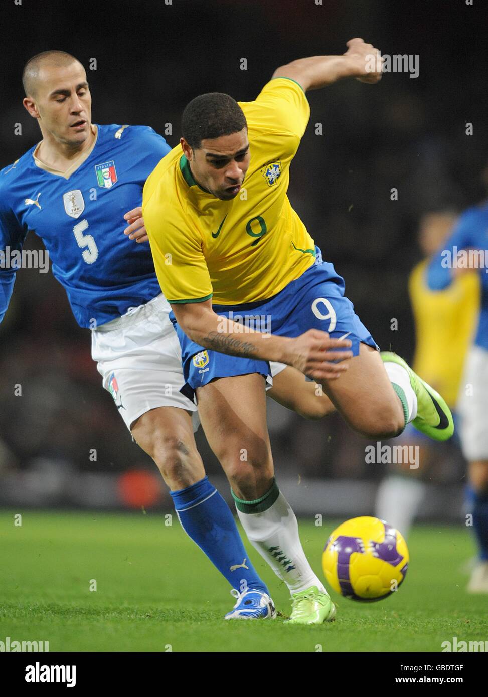 Soccer international friendly italy v brazil emirates stadium hi-res ...