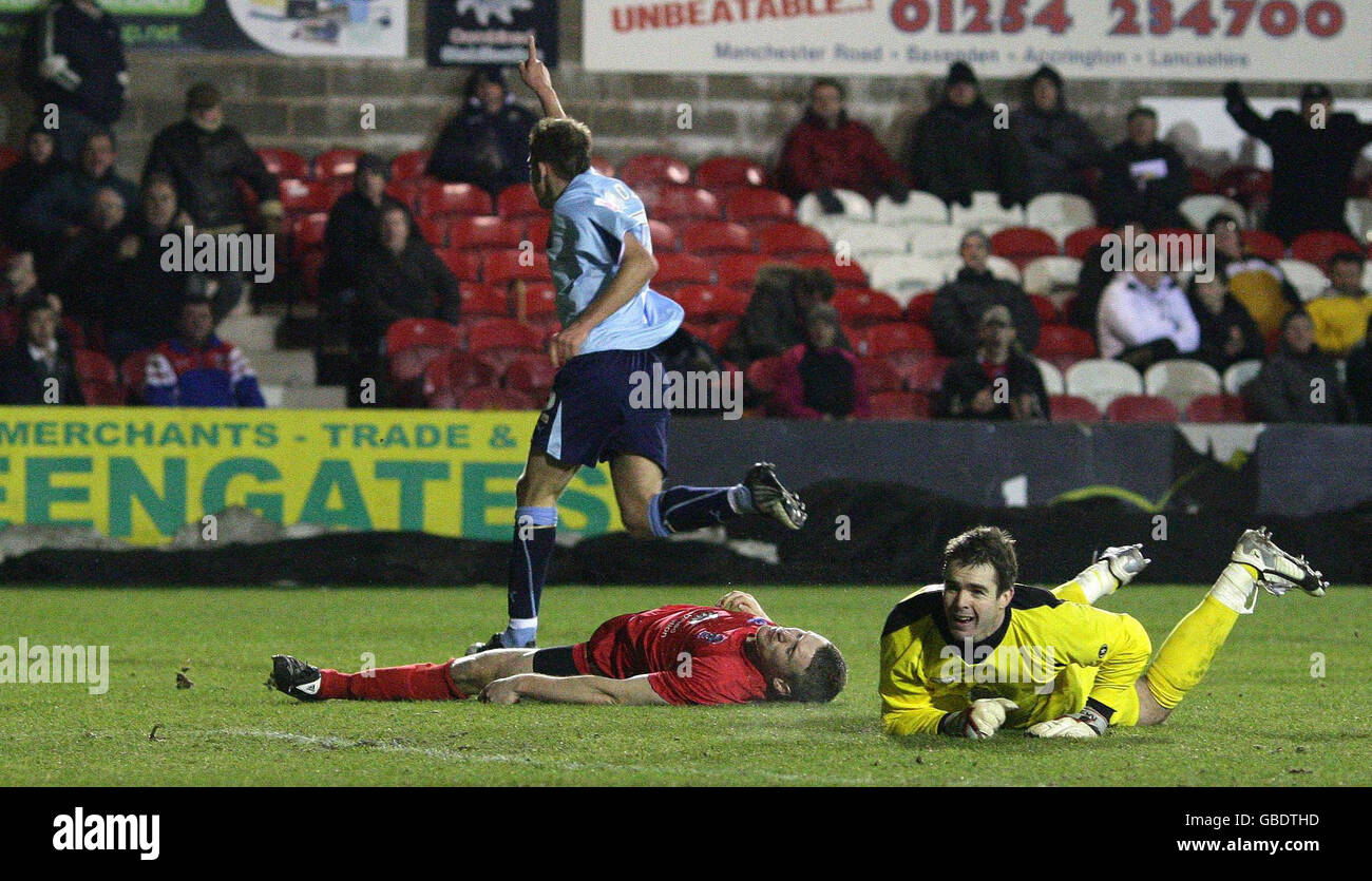 Brentford's Jordan Rhodes celebrates after scoring past Accrington ...