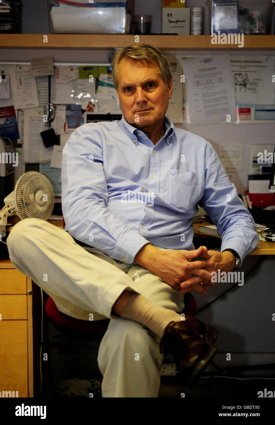GP John Cormack inside his South Woodham Ferrers surgery on Monday ...