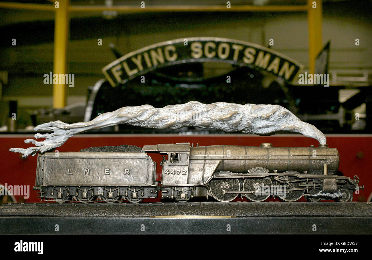 Crafted using original metal from the famous locomotive hi-res stock ...