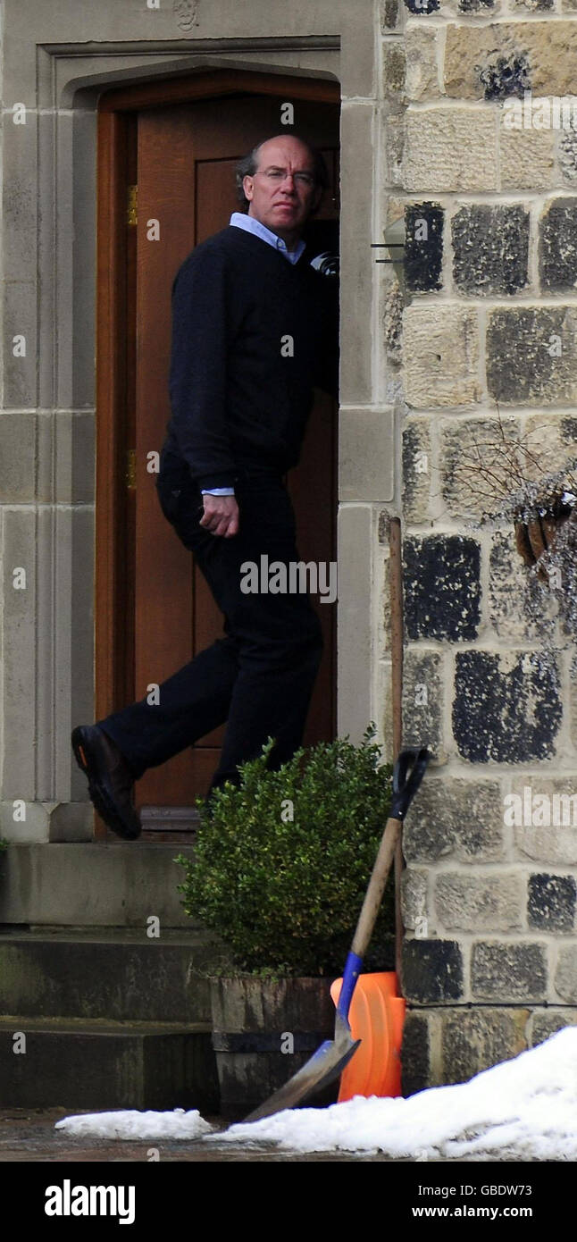 Sir James Crosby at his home near Harrogate following his resignation ...