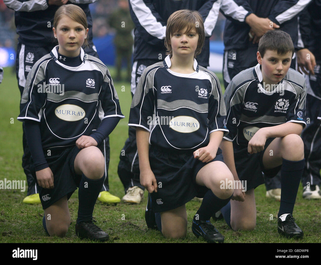 Scotland mascots murrayfield hi-res stock photography and images - Alamy