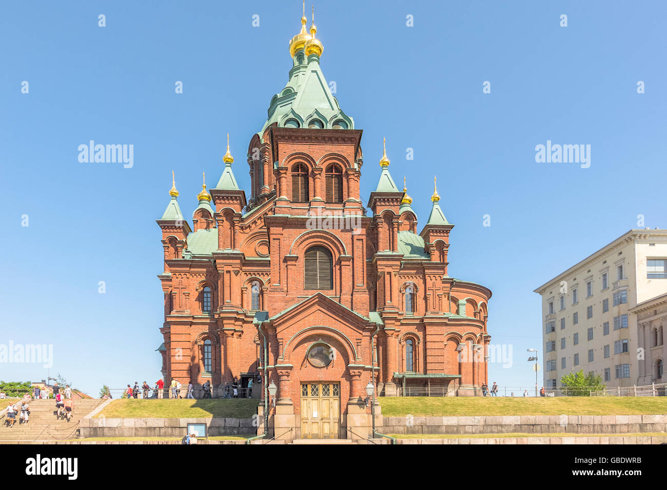 Finnish Orthodox Uspenski Cathedral Helsinki Finland Stock Photo - Alamy