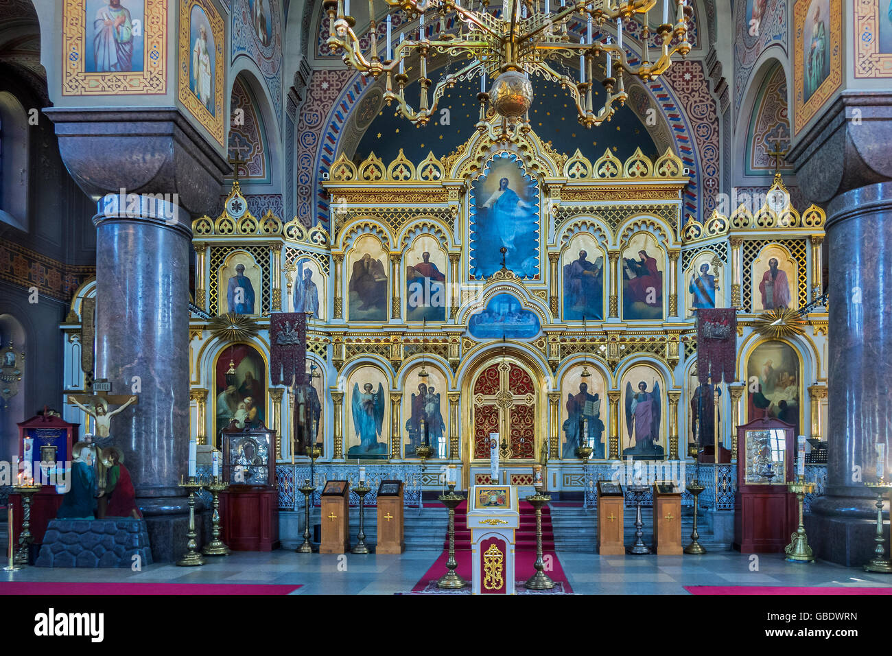 Finnish Orthodox Uspenski Cathedral Helsinki Finland Stock Photo - Alamy