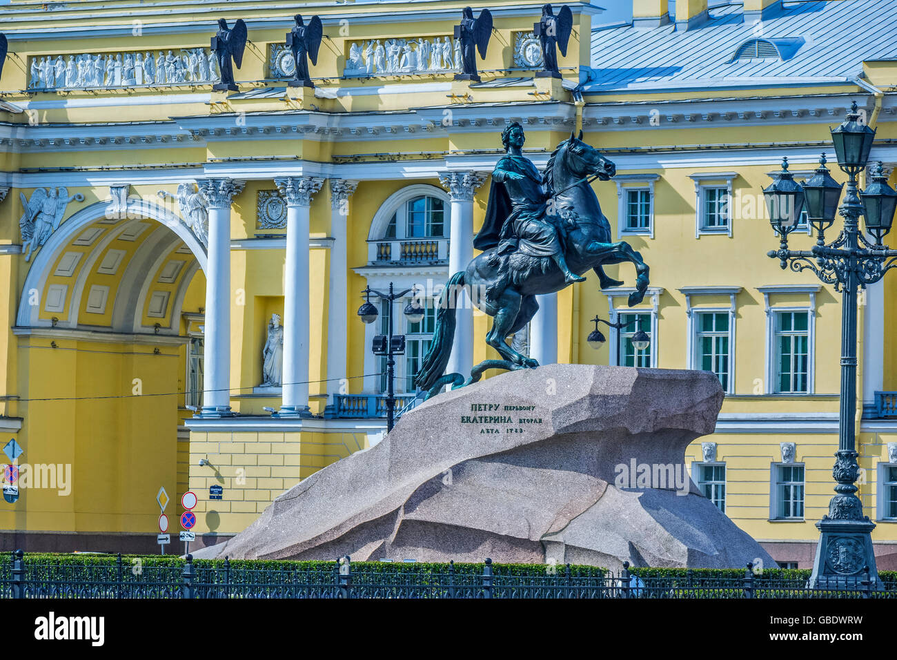 Statue Of Peter The Great Saint Petersburg Russia Stock Photo - Alamy