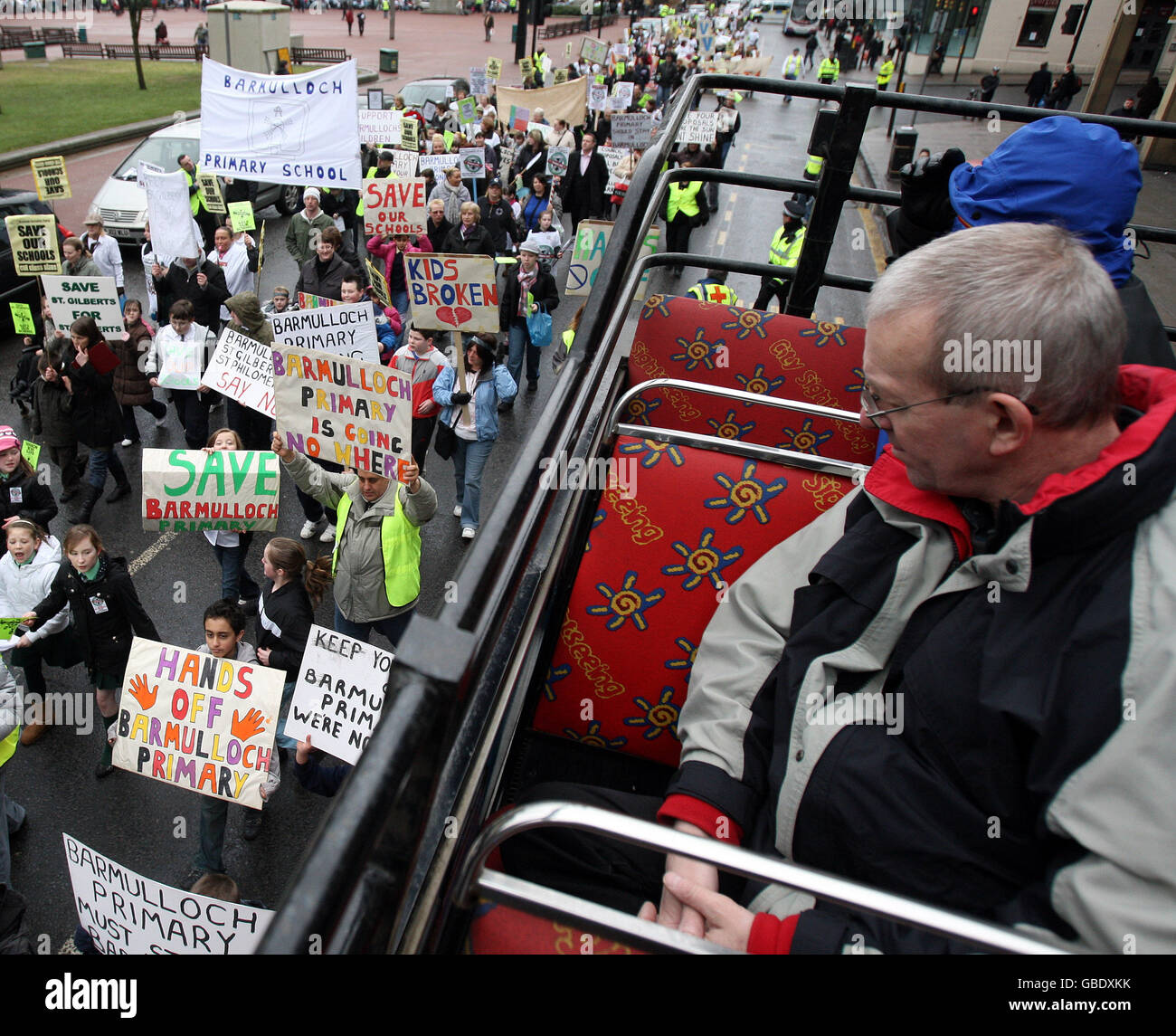 Save our Schools protest Stock Photo - Alamy