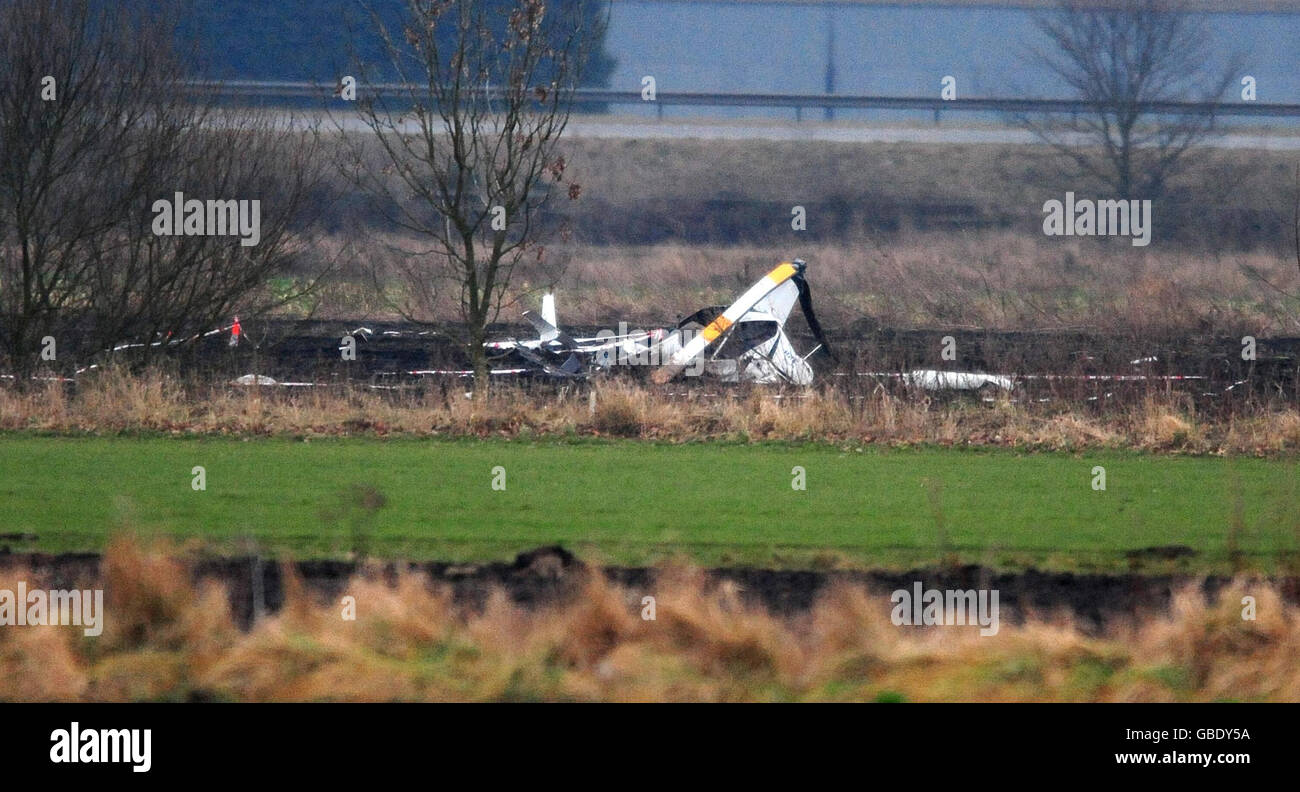 Helicopter crash site wreckage hi-res stock photography and images - Alamy
