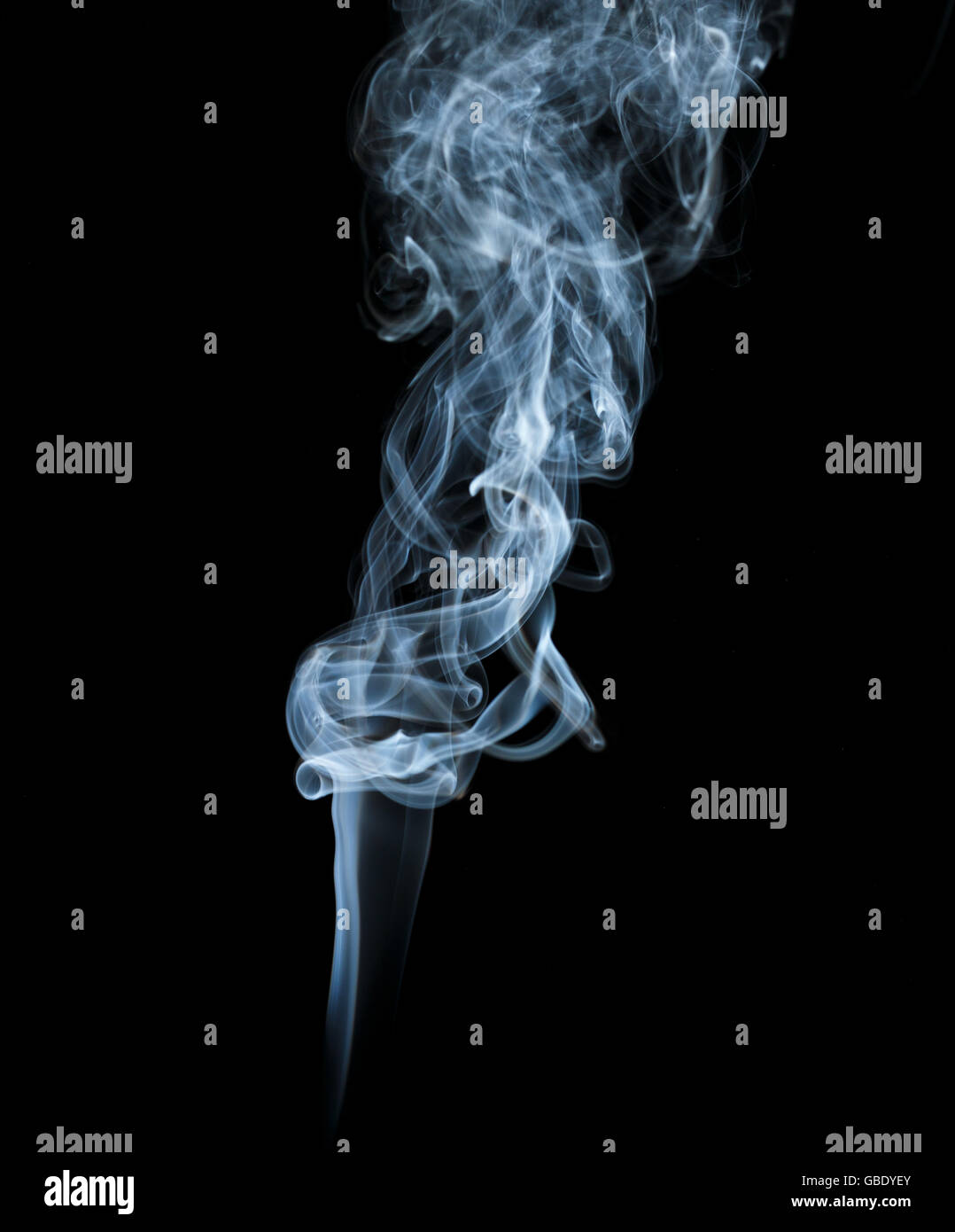 Abstract light smoke on a dark background Stock Photo - Alamy