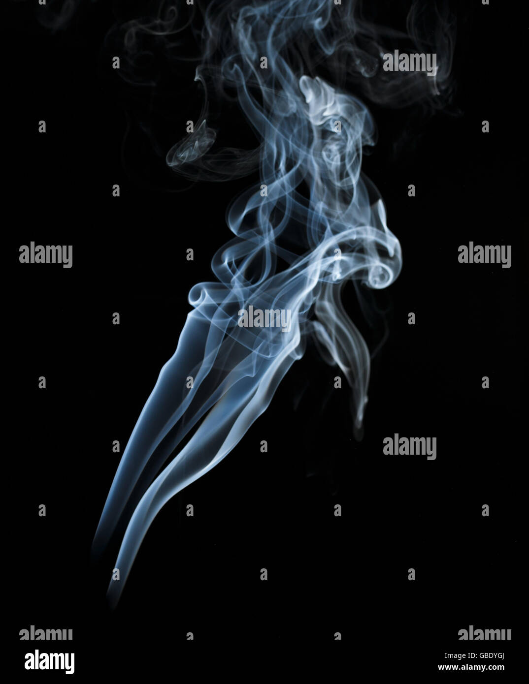 Abstract light smoke on a dark background Stock Photo - Alamy
