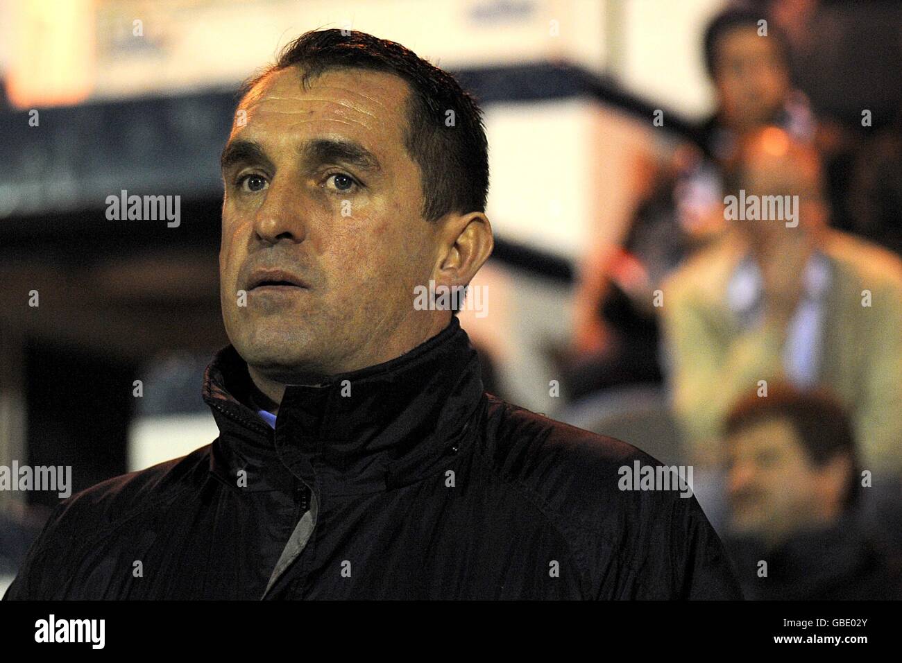 Cheltenham Town manager Martin Allen, on the touchline Stock Photo - Alamy
