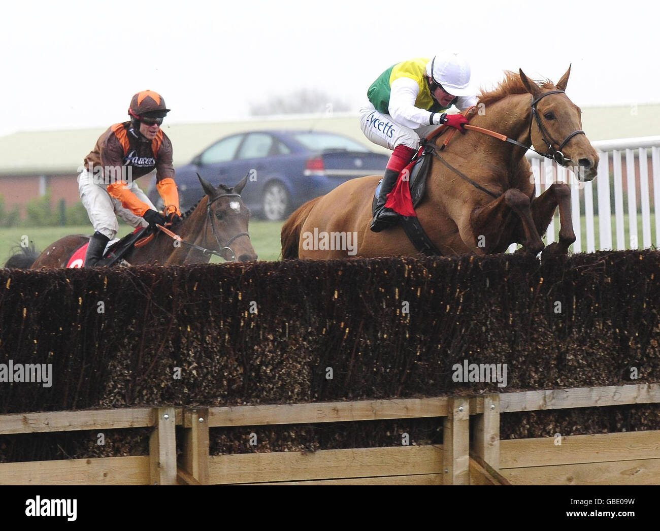 Racing doncaster full length action riding rider jockey race england hi ...