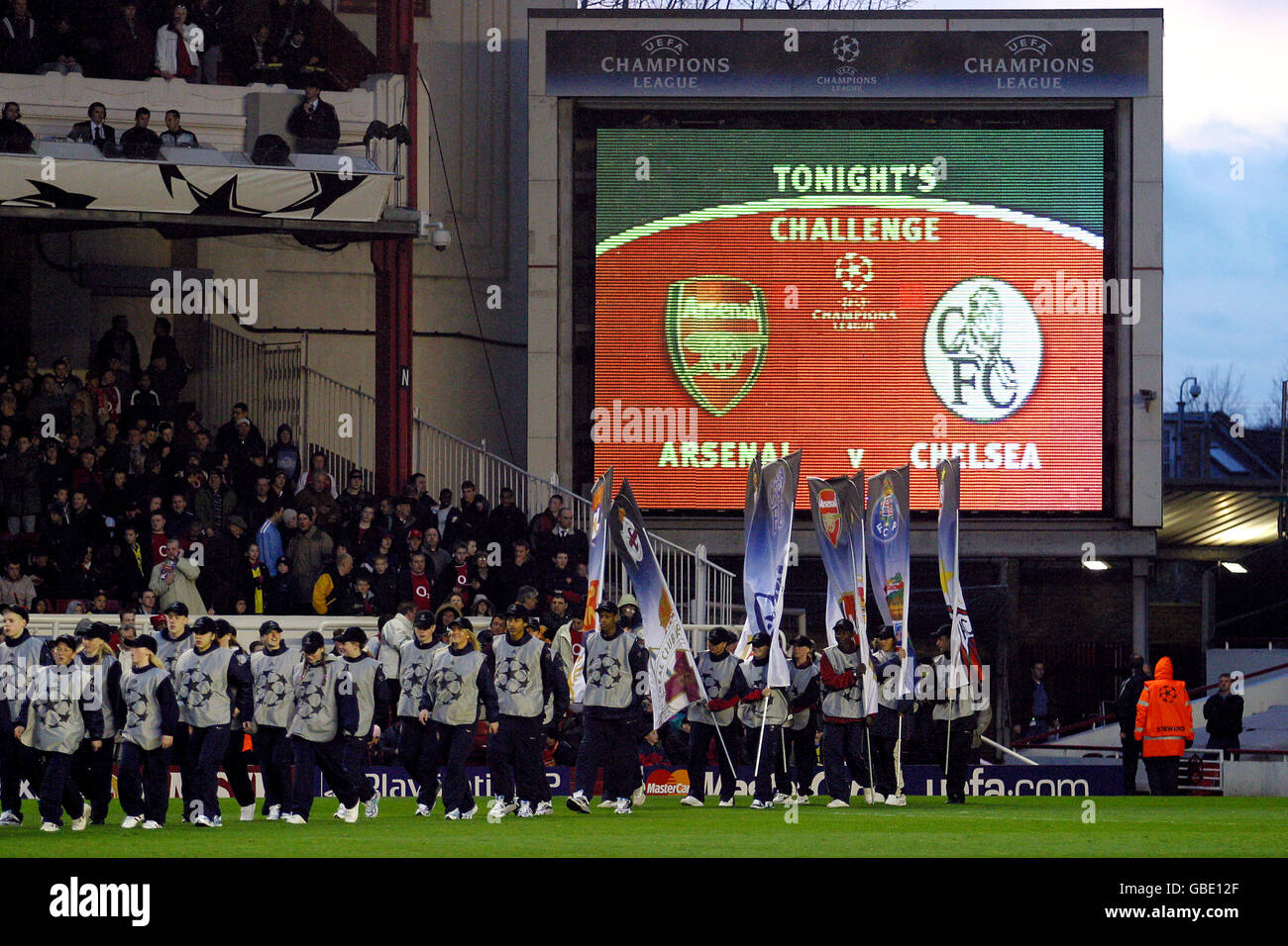 The ballboys walk out onto the pitch hi-res stock photography and ...