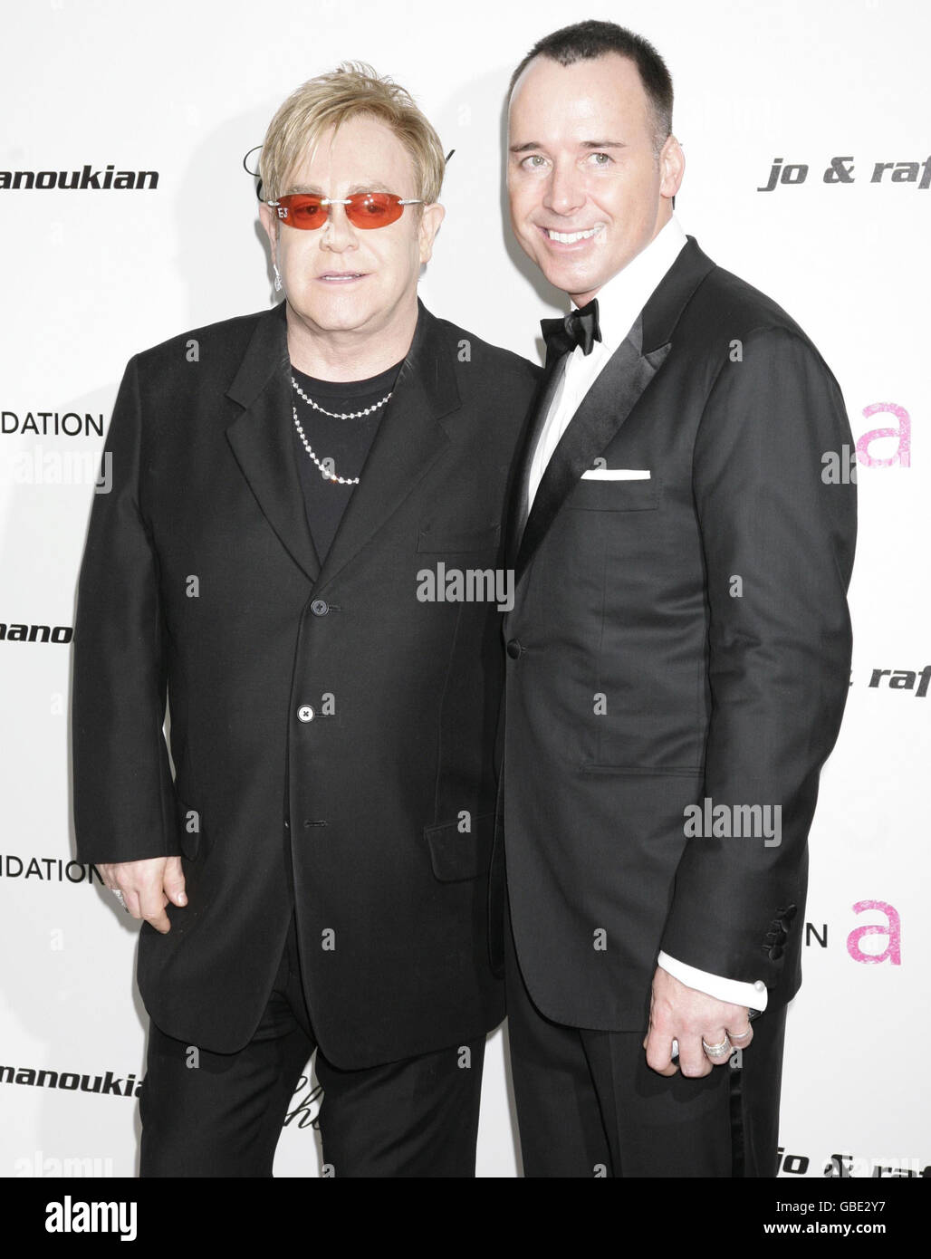 Partner of sir elton john hi-res stock photography and images - Alamy