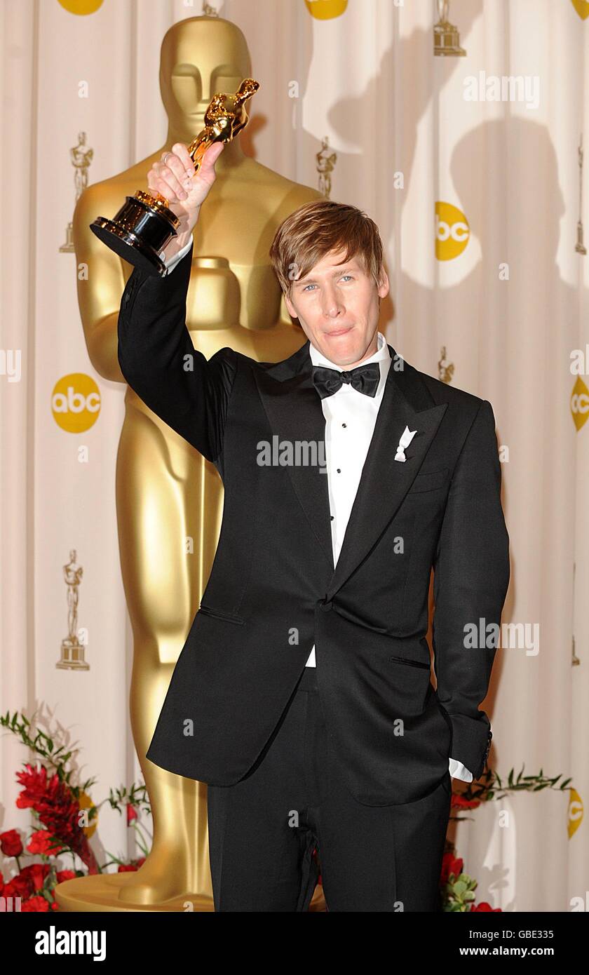 Dustin lance black with the best original screenplay award hi-res stock ...