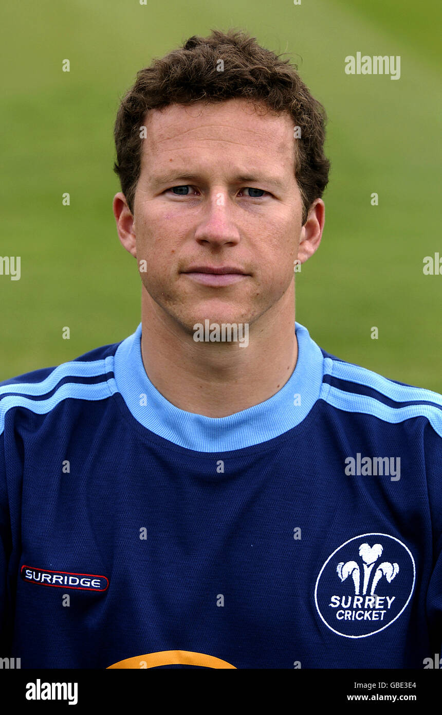 Cricket, Surrey CCC Photocall. Jonathan Batty, Surrey CCC Stock Photo ...