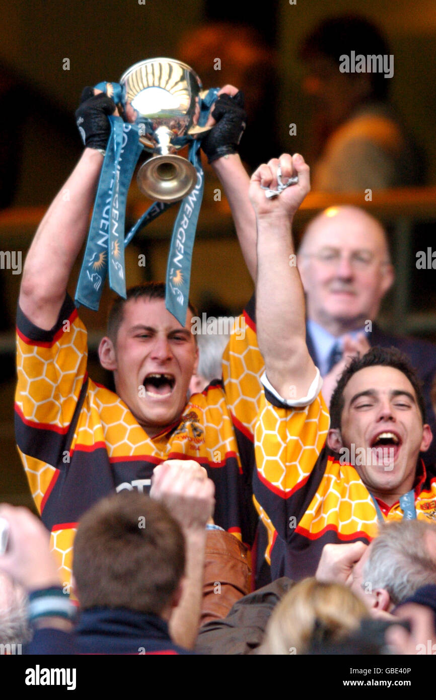 Bradford and bingleys barry clark lifts the powergen intermediate cup ...