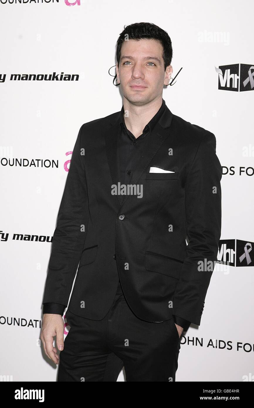JC Chavez arriving for the 17th annual Elton John AIDS Foundation Party ...