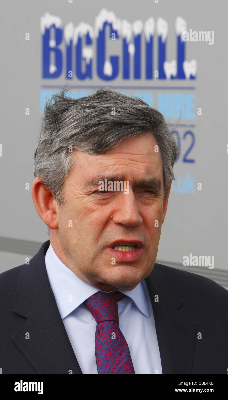 Gordon Brown visits Southampton Stock Photo - Alamy