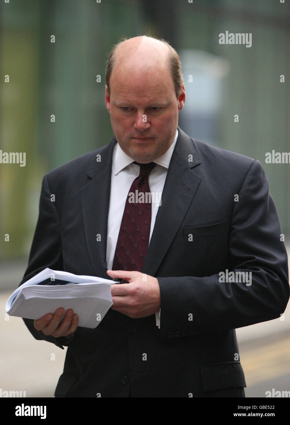 Stephen Hester, Chief Executive of the Royal Bank of Scotland, outside ...