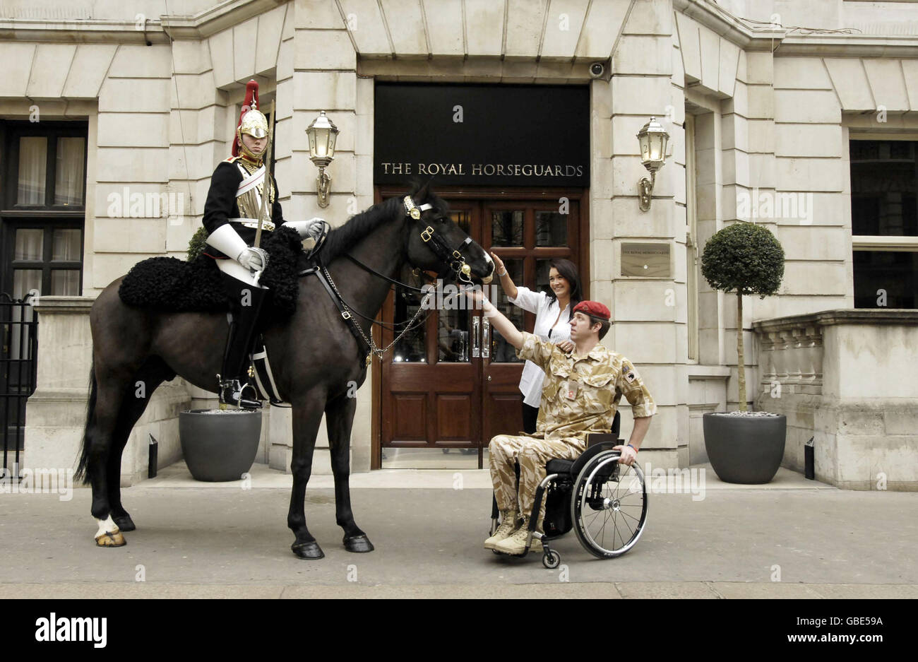 Major Phil Packer of the Royal Military Police, a member of The ...