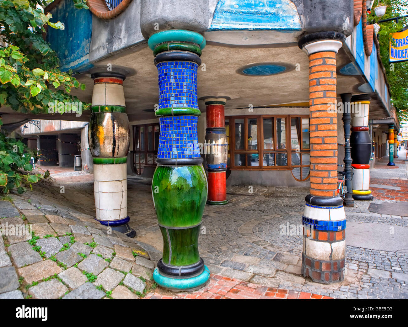 the Hundertwasser's house in Vienna Stock Photo - Alamy