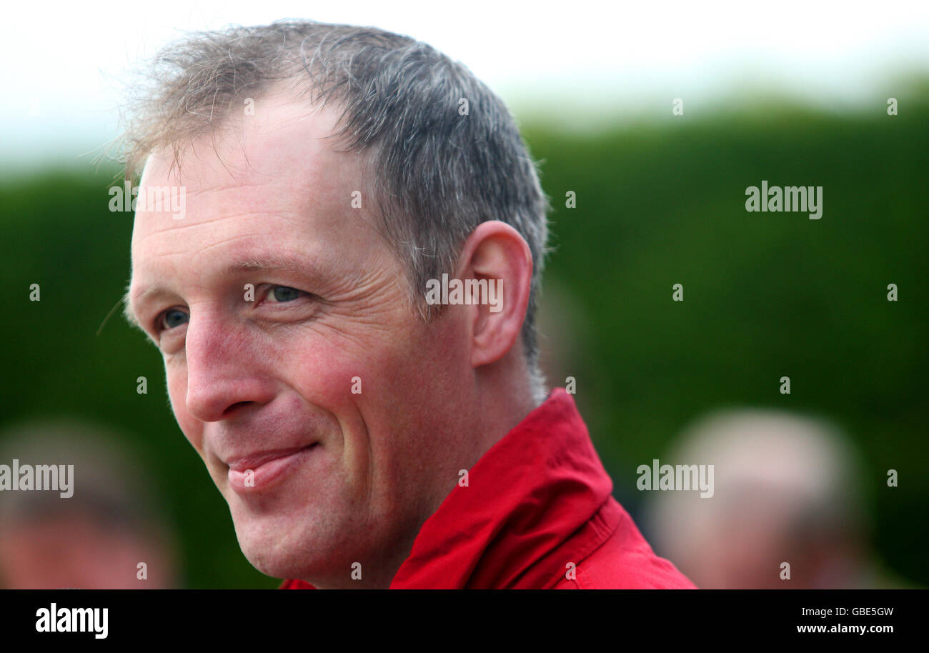 Horse racing david pipe racing stables press day hi-res stock ...