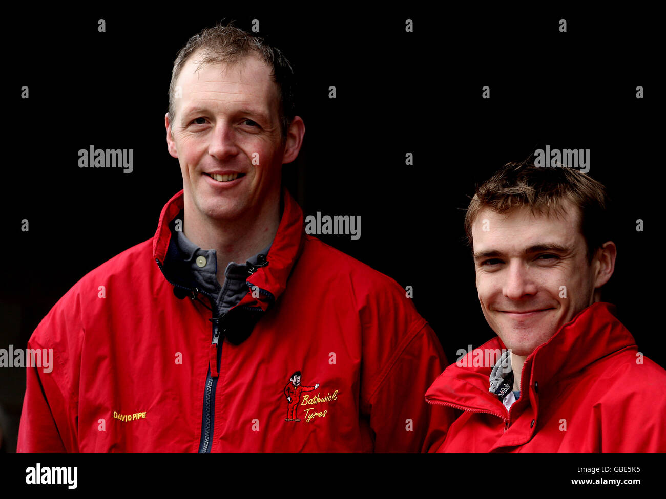 Jockey Tom Scudamore and Trainer David Pipe at Pond House Racing ...