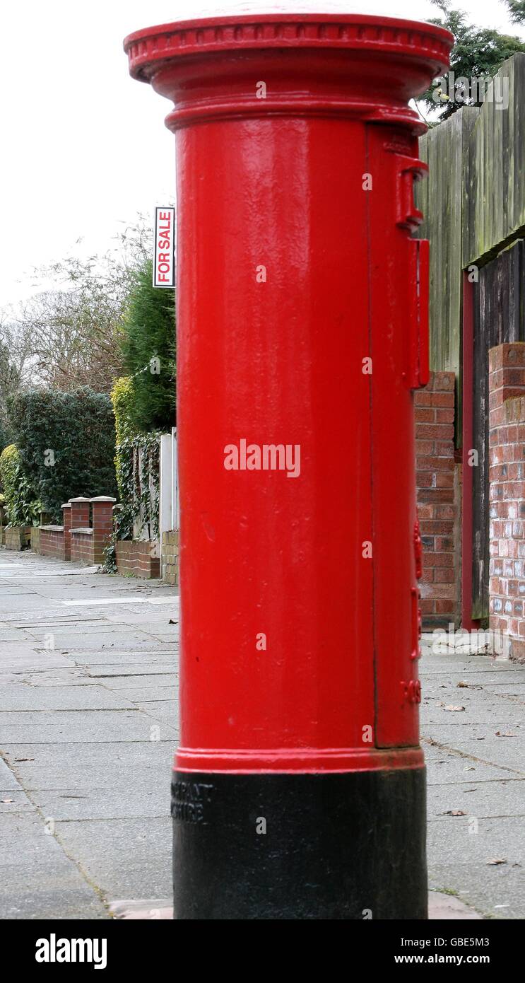 Post box. A post box (also known as a pillar box) in Liverpool Stock ...